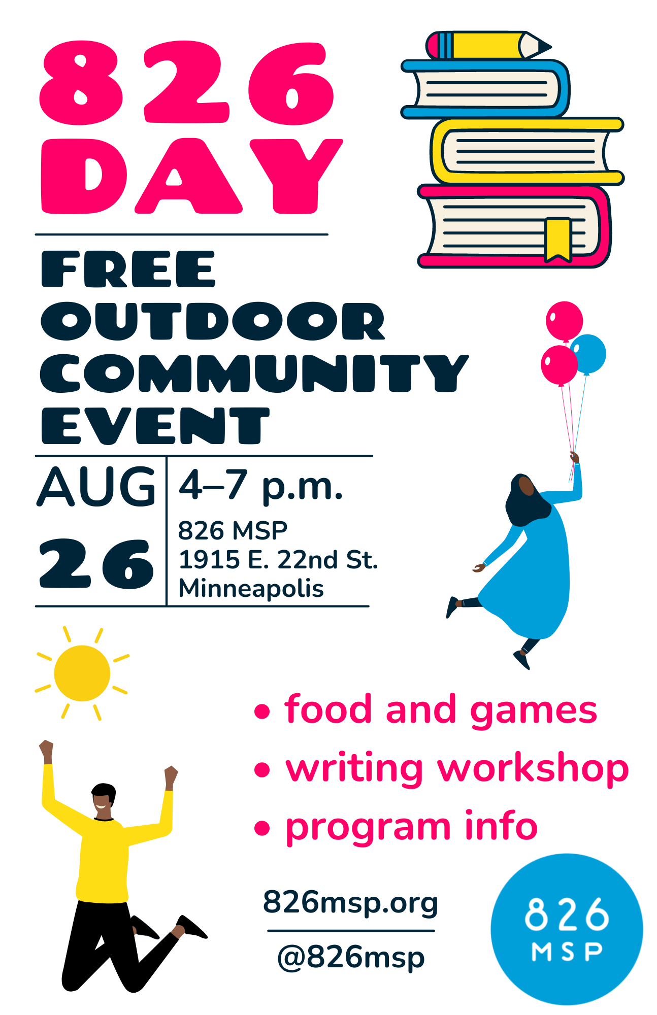 Join us to celebrate 826 Day! — 826 MSP