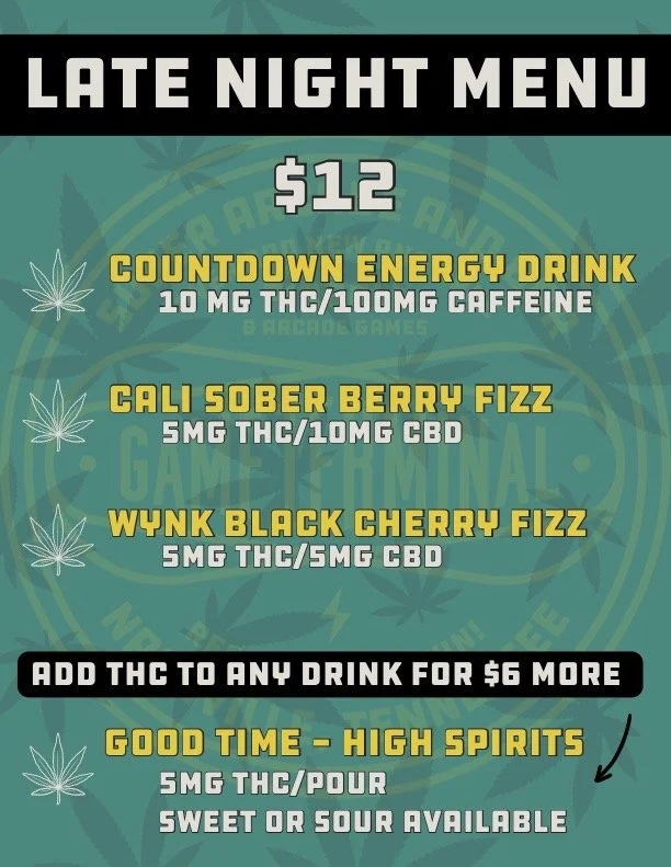 Food & Drink Menus — Game Terminal