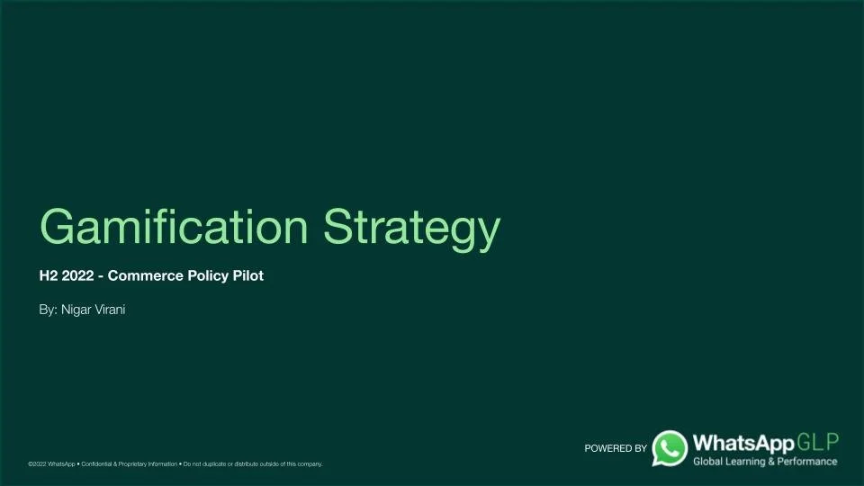 Meta | WhatsApp Gamification — Clarissa Bui