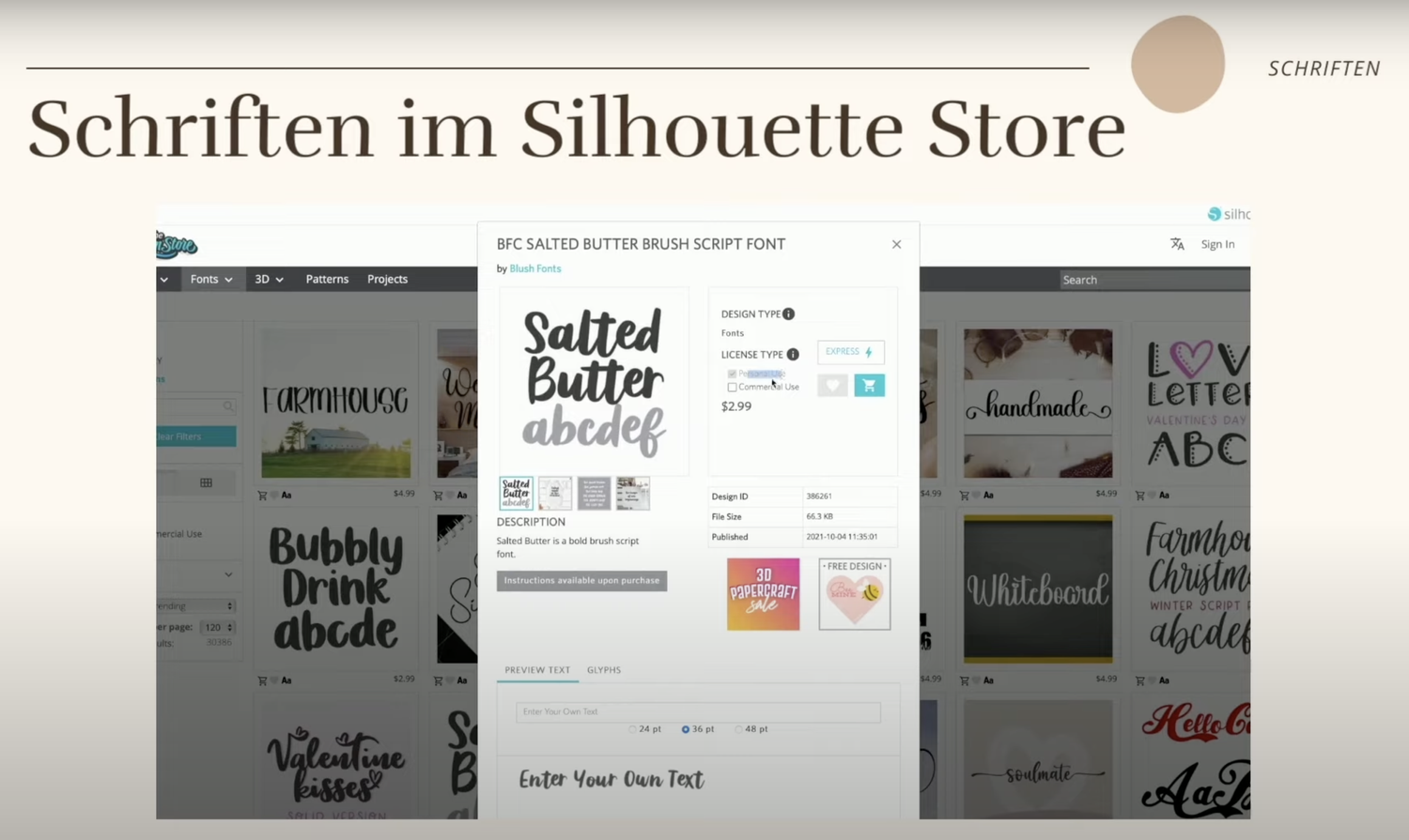 Schriften und Designs für dein Plotterbusiness — Dein Handmade Business