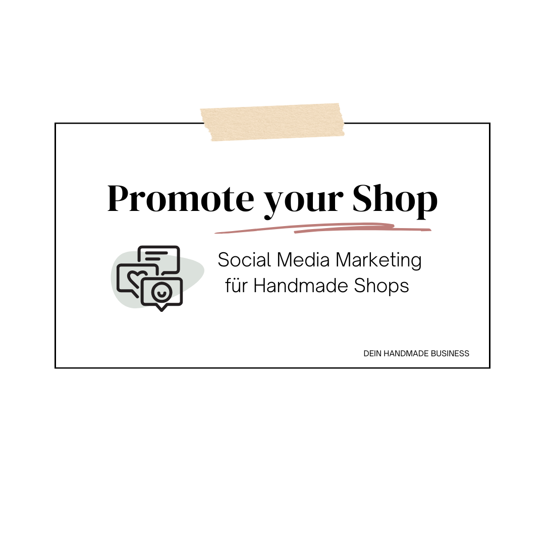 Promote your Shop Sales Page — Dein Handmade Business