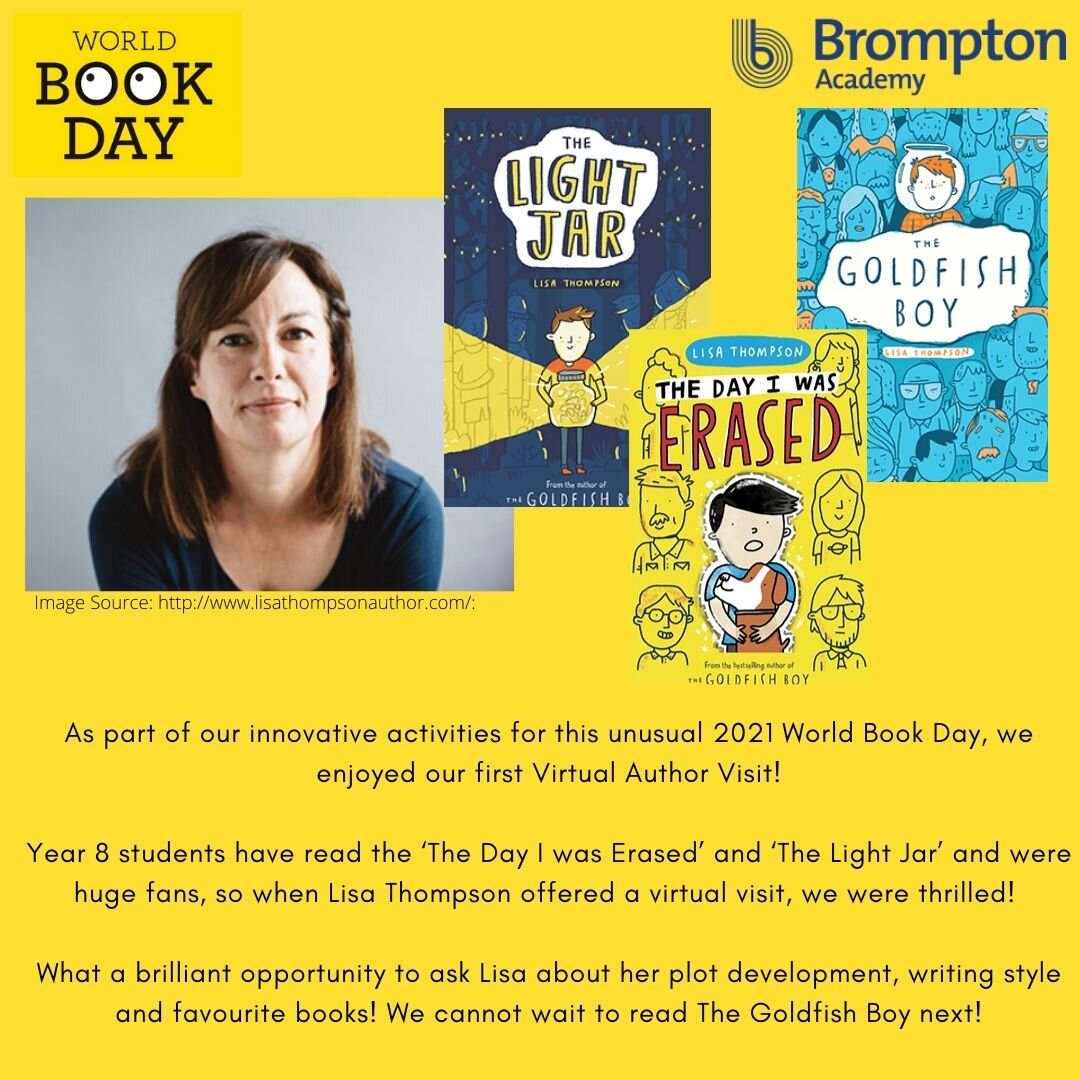 Virtual Author Visit — Brompton Academy