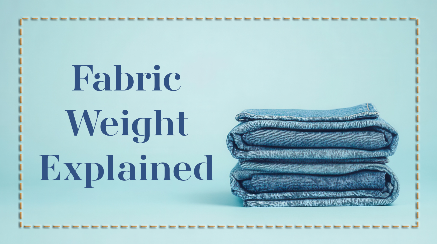 Figure out your fabric weight... — NAK Sewing