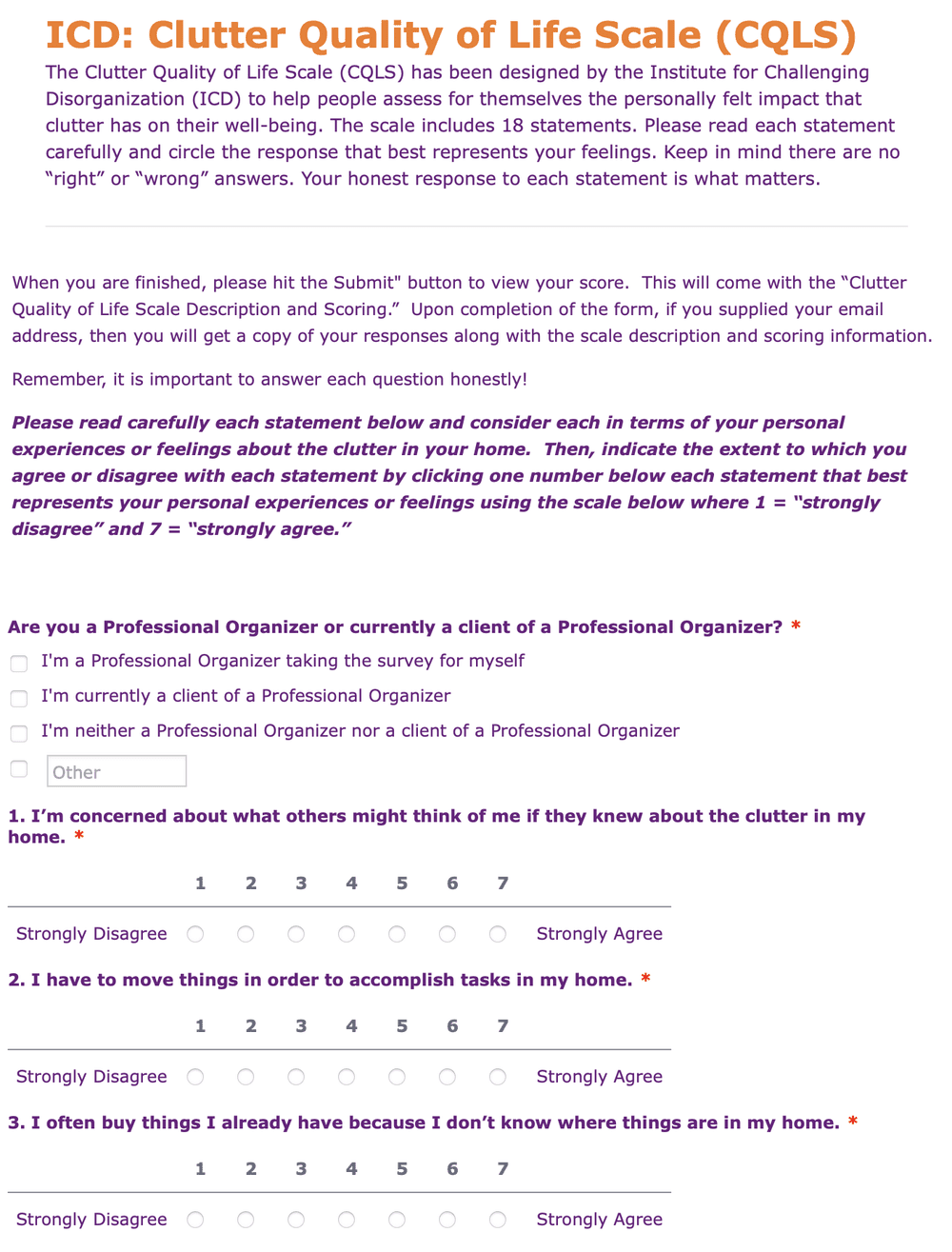 One Excellent Tool to Assess Clutter's Impact on Your Mental Health ...