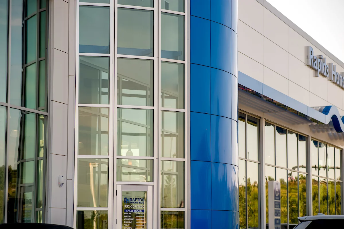 Honda Glass Installation — Minneapolis Commercial Glass | Artic Glass