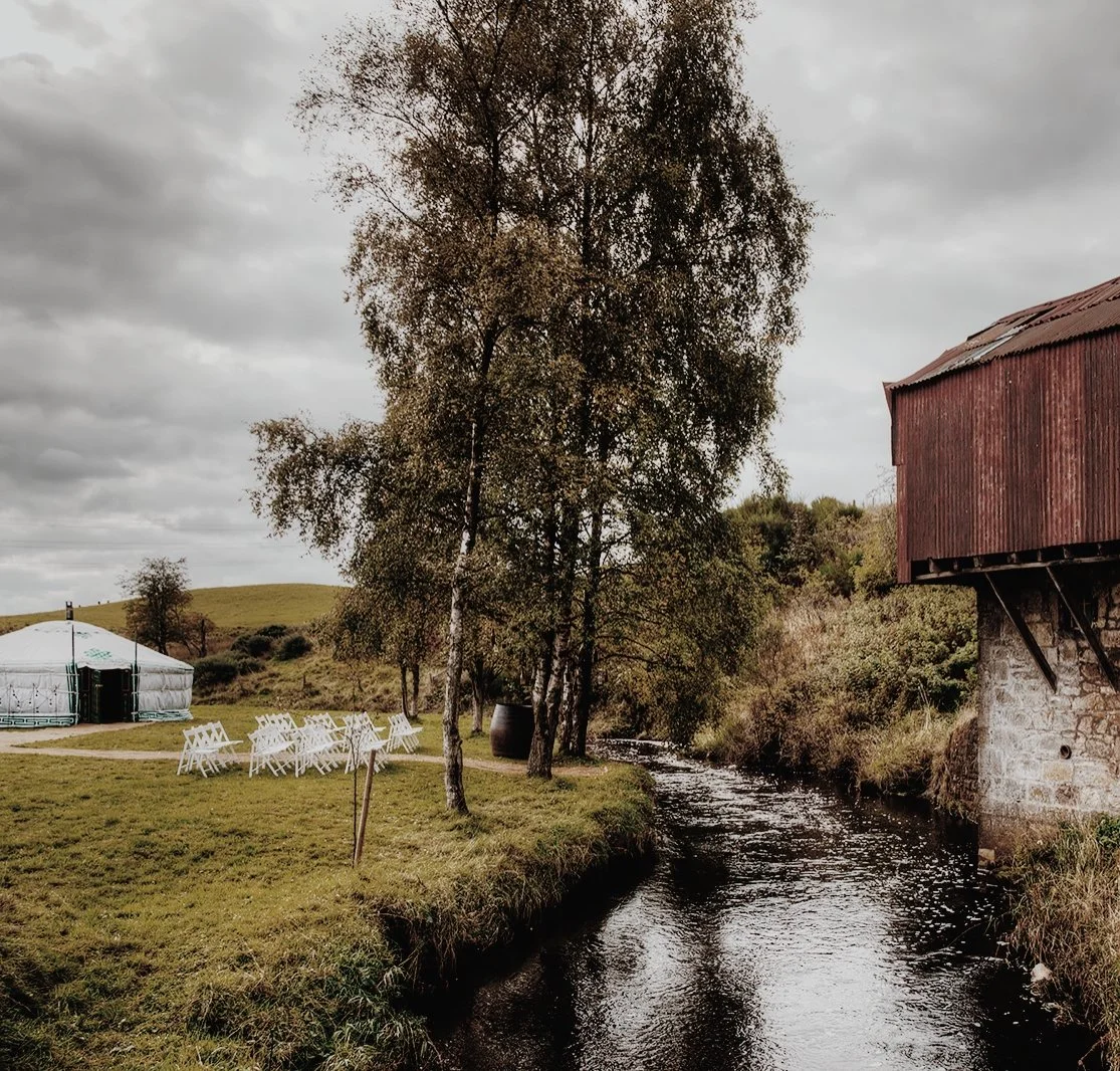 Rustic Scottish Barn Wedding Venue: Barn, Water Mill, Gardens ...