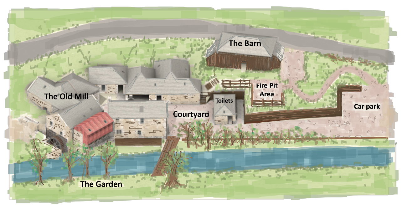 Rustic Scottish Barn Wedding Venue: Barn, Water Mill, Gardens ...