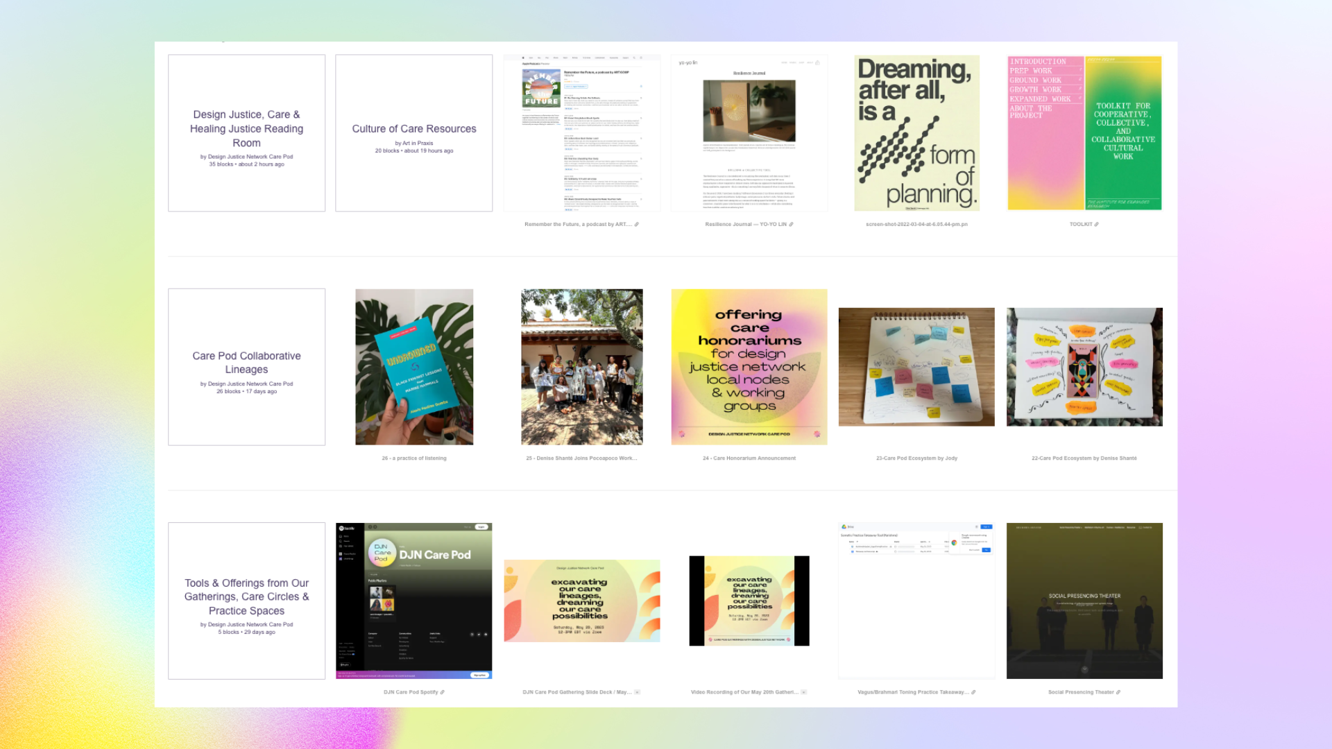 Experience Our DJN Care Pod — Design Justice Network