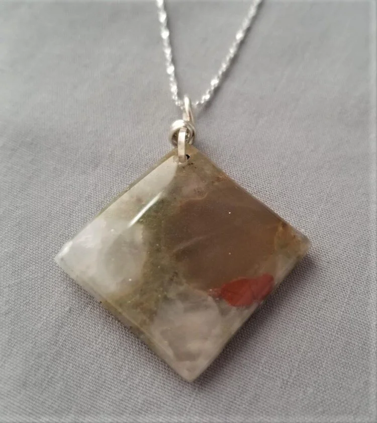 Pudding Stone Diamond Necklace - Sterling Silver — The Petoskey Peddler