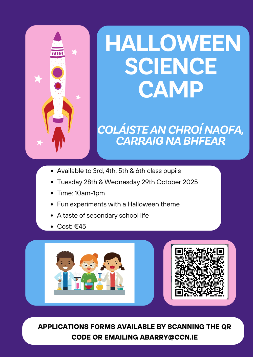 Halloween Science Camp 2025 — CCN Carrignavar