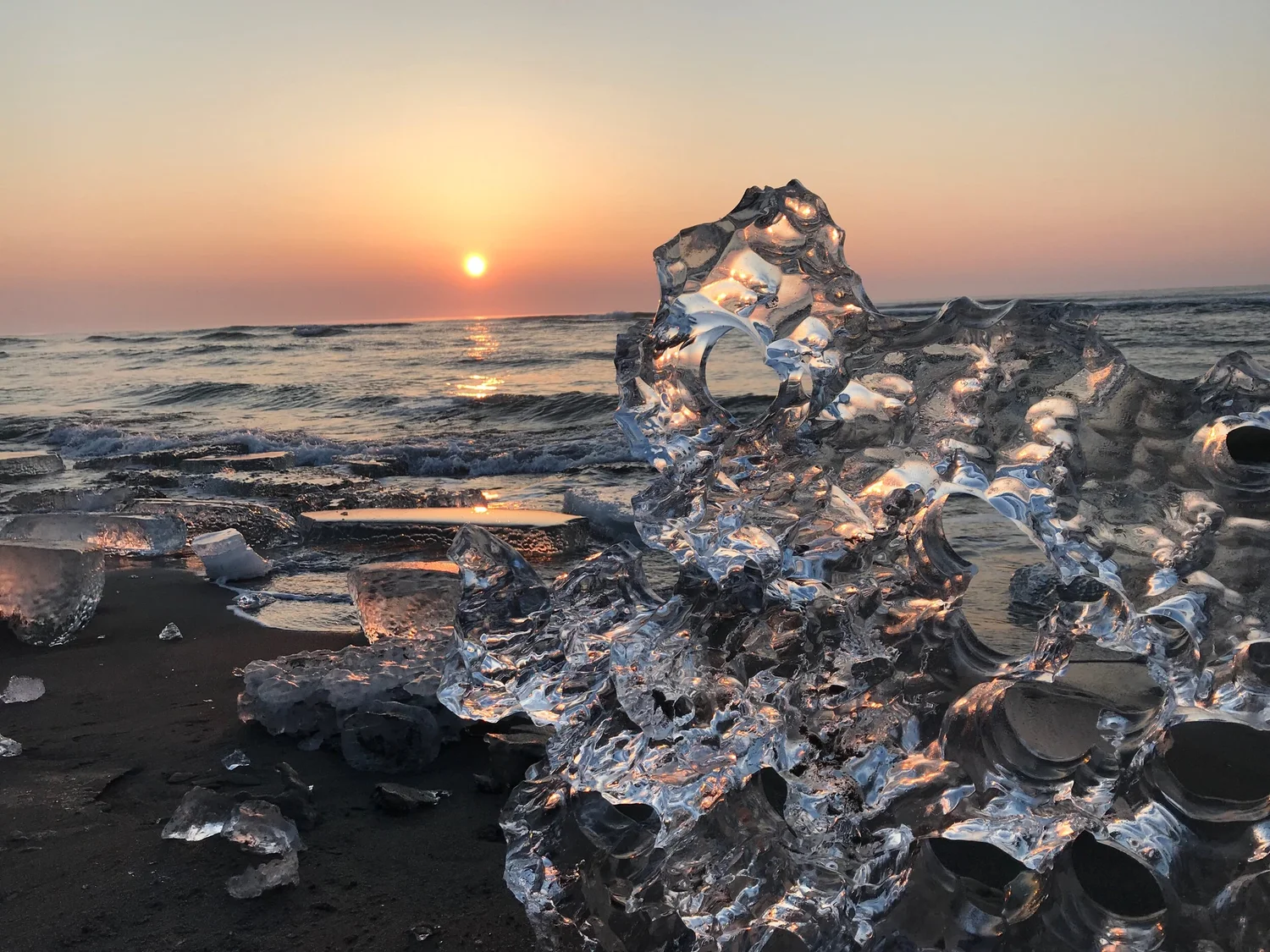 Magical Jewelry Ice on a Winter Beach in Hokkaido — My Eastern Hokkaido