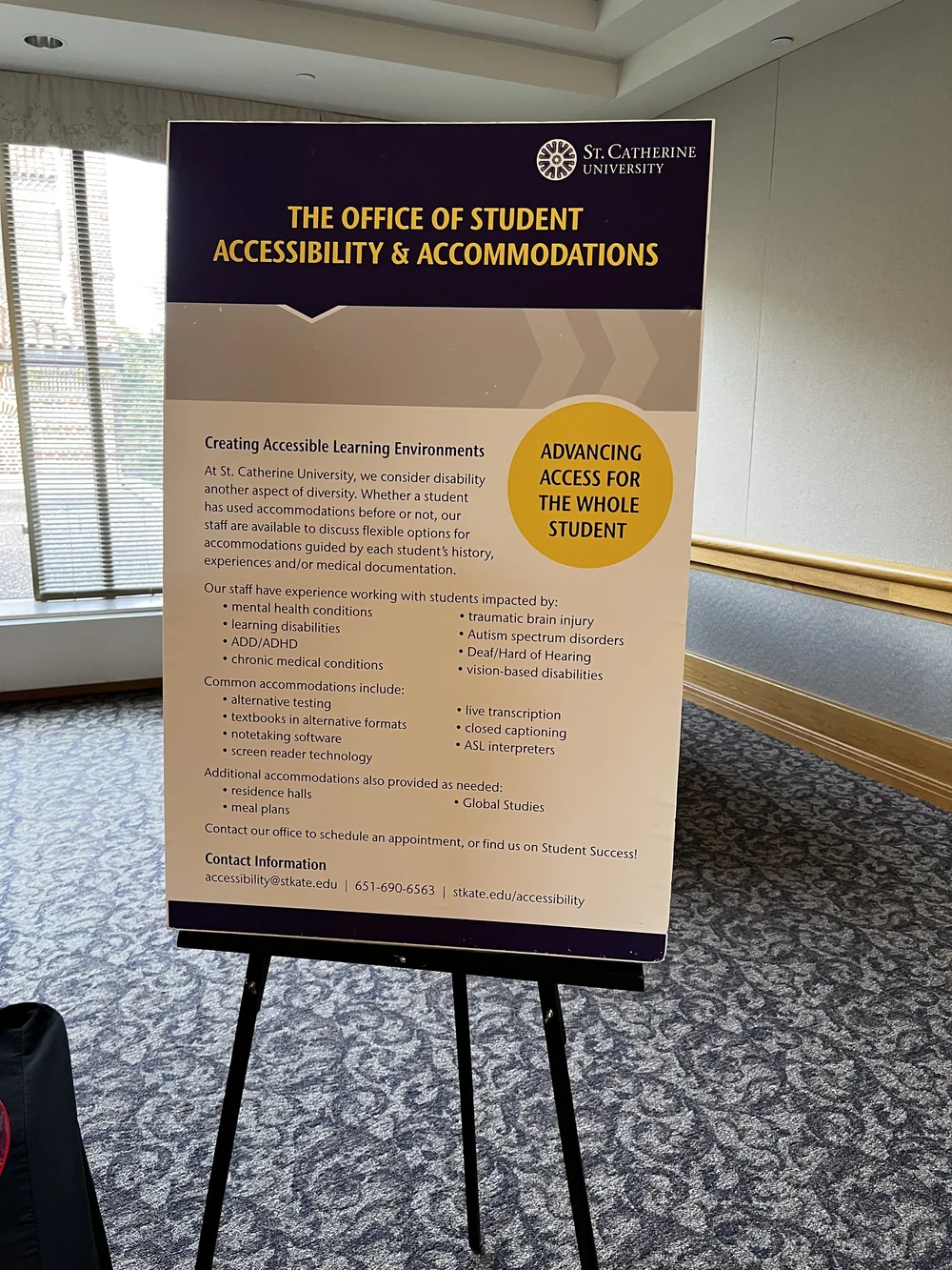 Campus Accessibility and Wellness Fair arms students with information ...