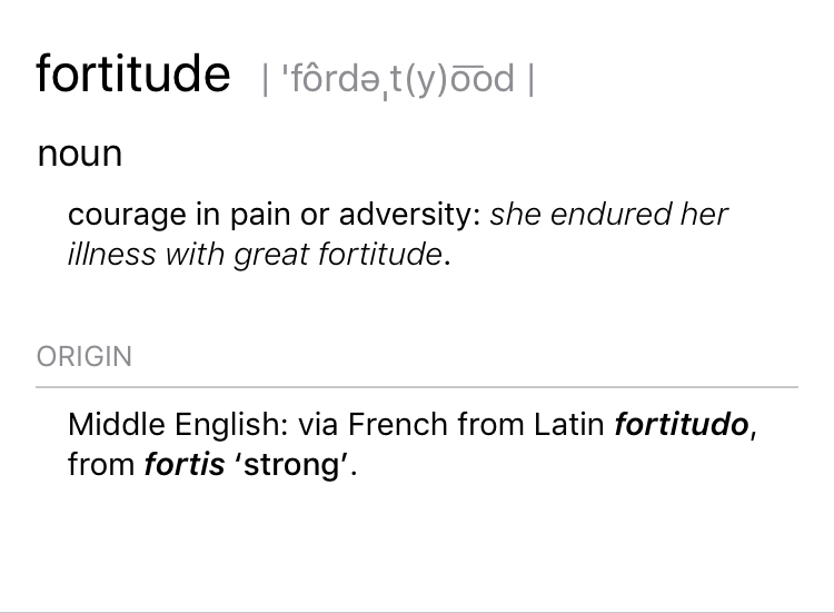Fortitude Definition