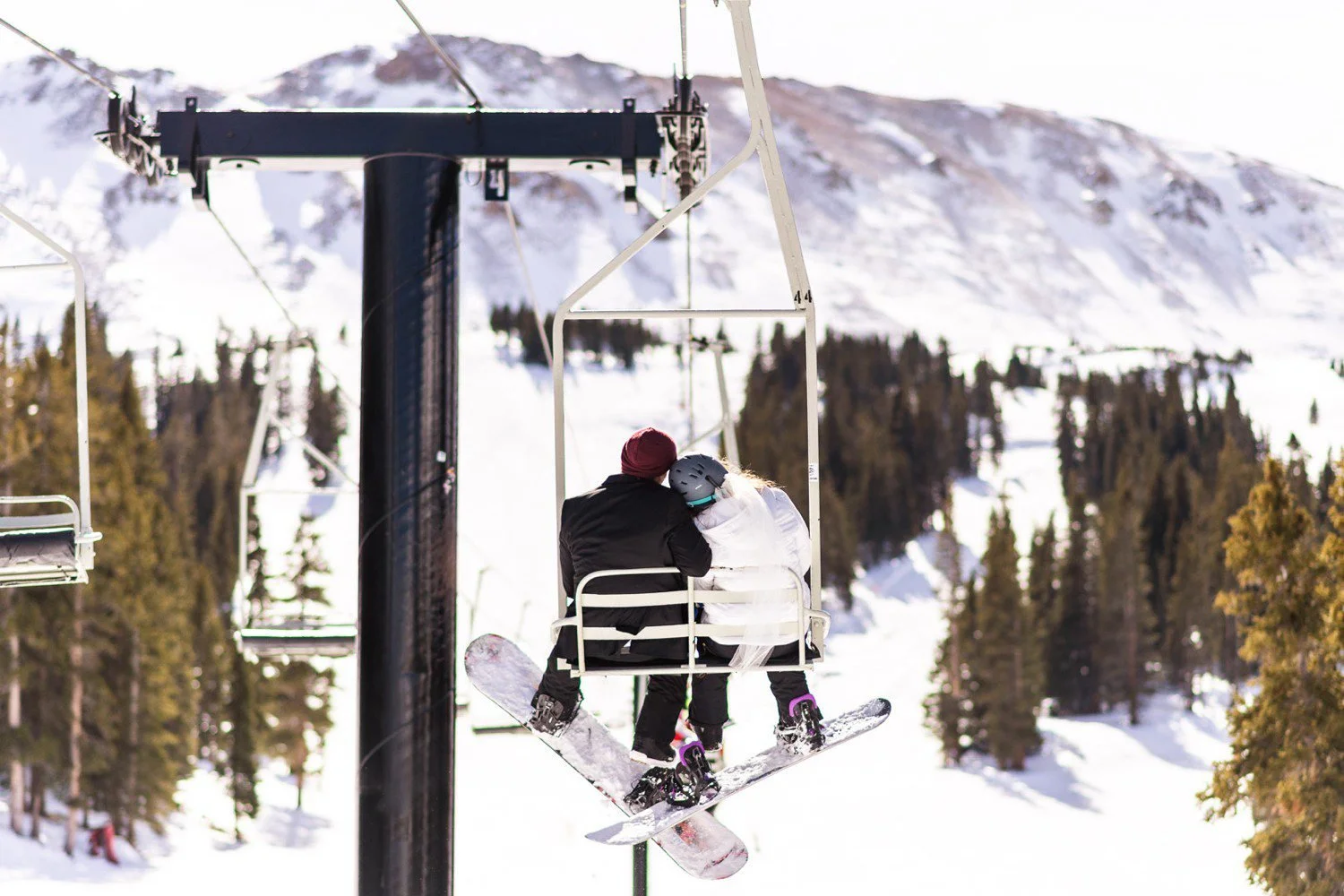Ski the Day | Snowboard Elopement at Loveland's Annual Mountaintop ...