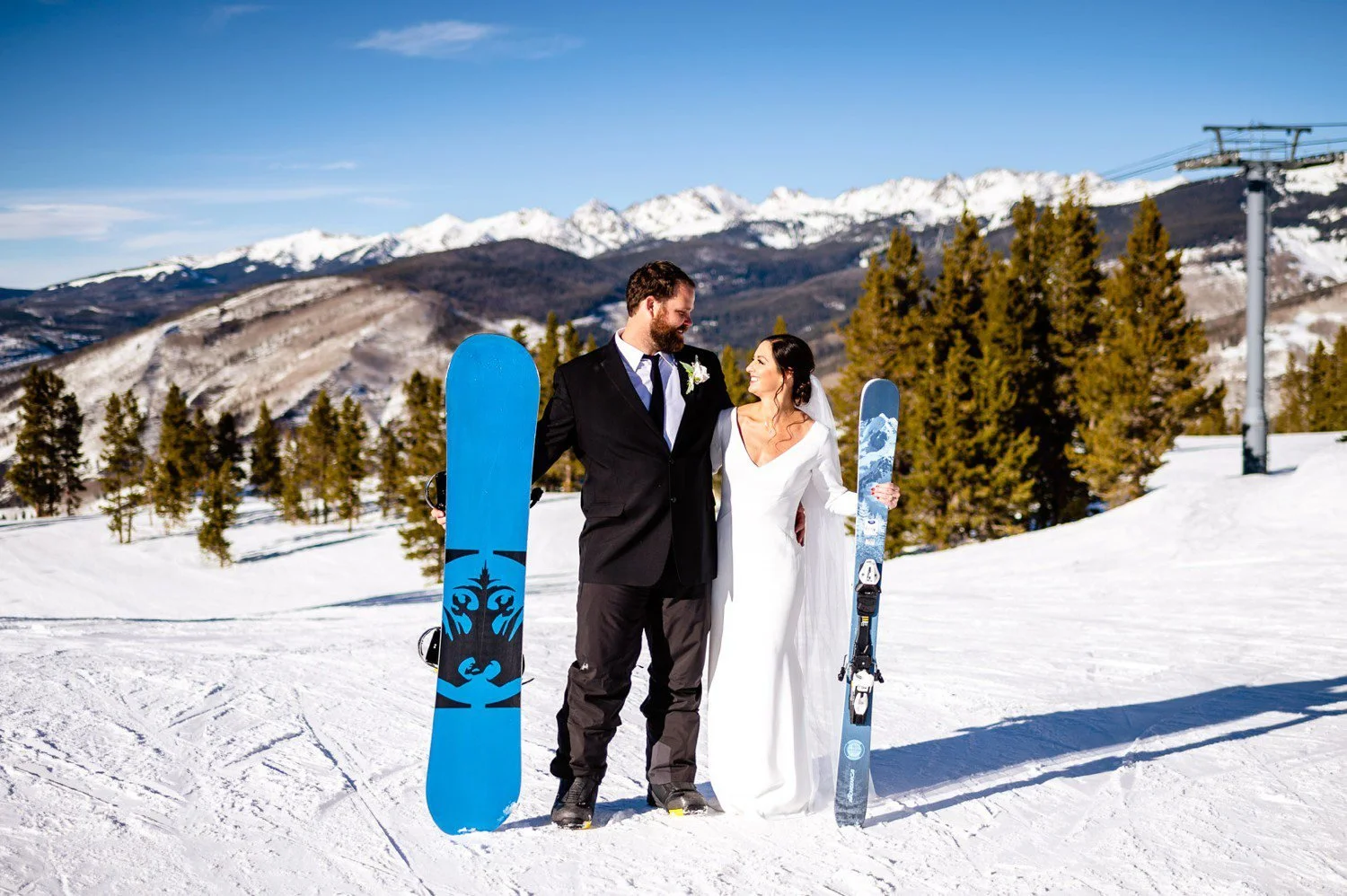 Ski the Day | Snowboarding & Skiing Elopement in Vail Colorado | Ski ...