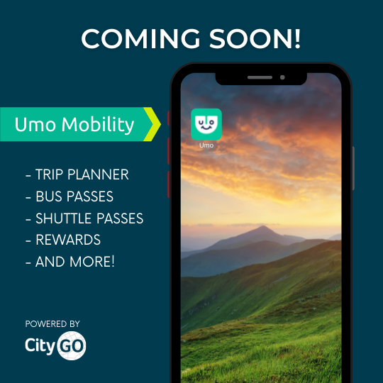 Umo Mobility and City Go Smartcard Coming Soon — City Go Boise