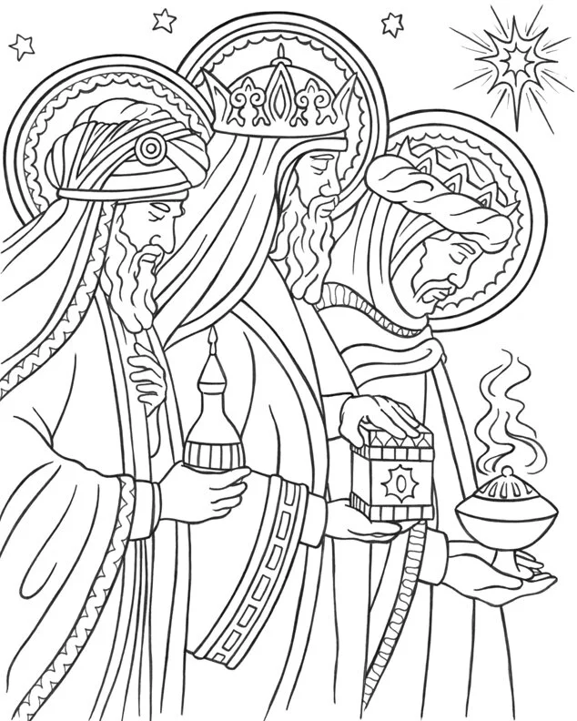 Wise Men Coloring Pages For Kids