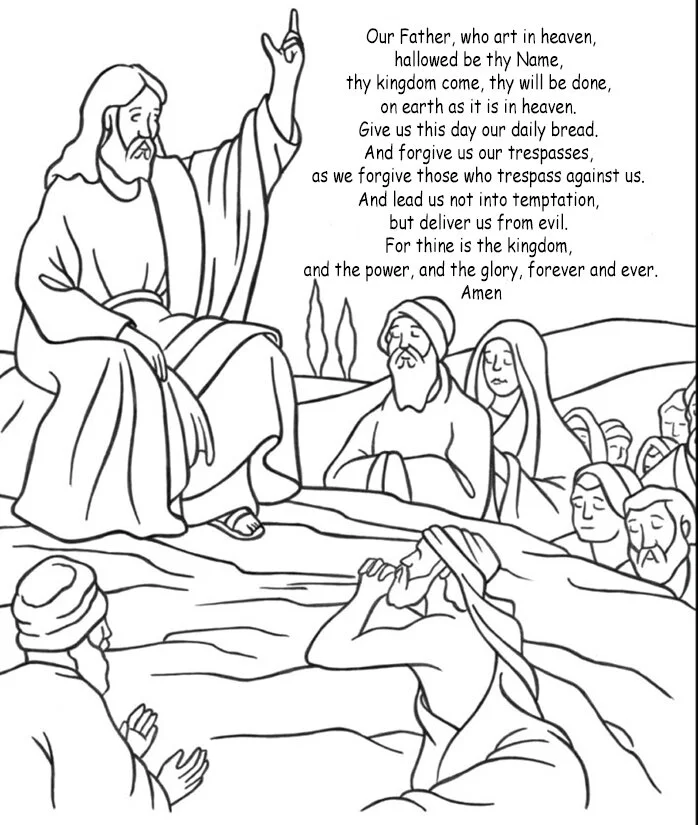 Jesus Forgives Coloring Page