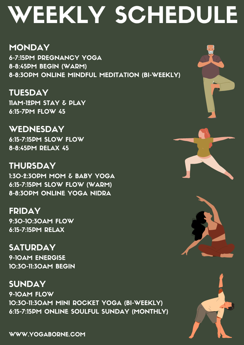 Schedule — Yoga Borne