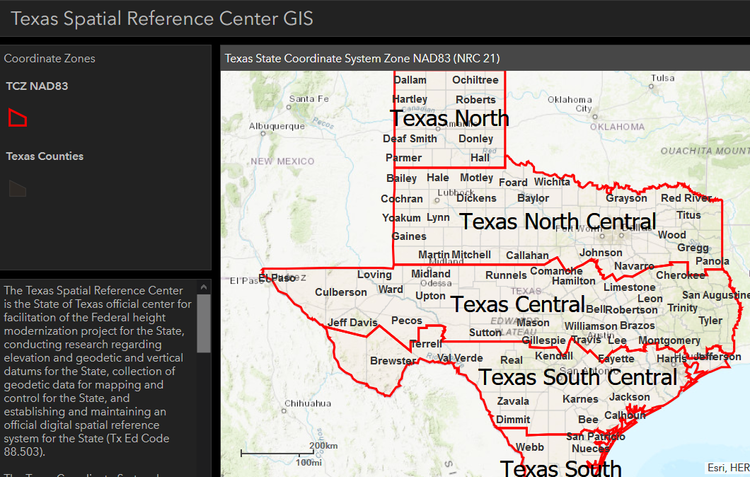 Texas Coordinate System Definition — Conrad Blucher Institute