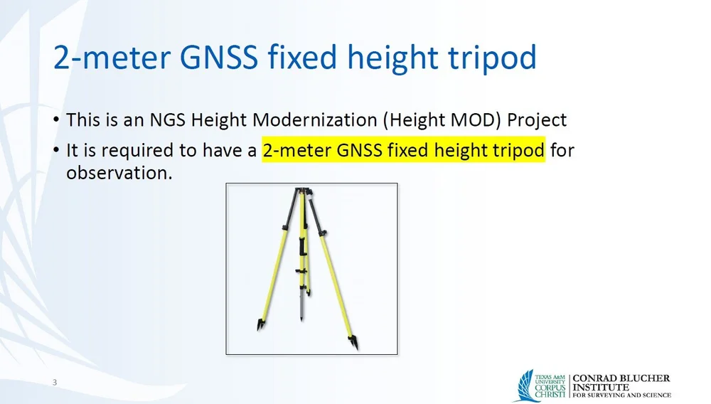 TSRC GPS on BM — Conrad Blucher Institute