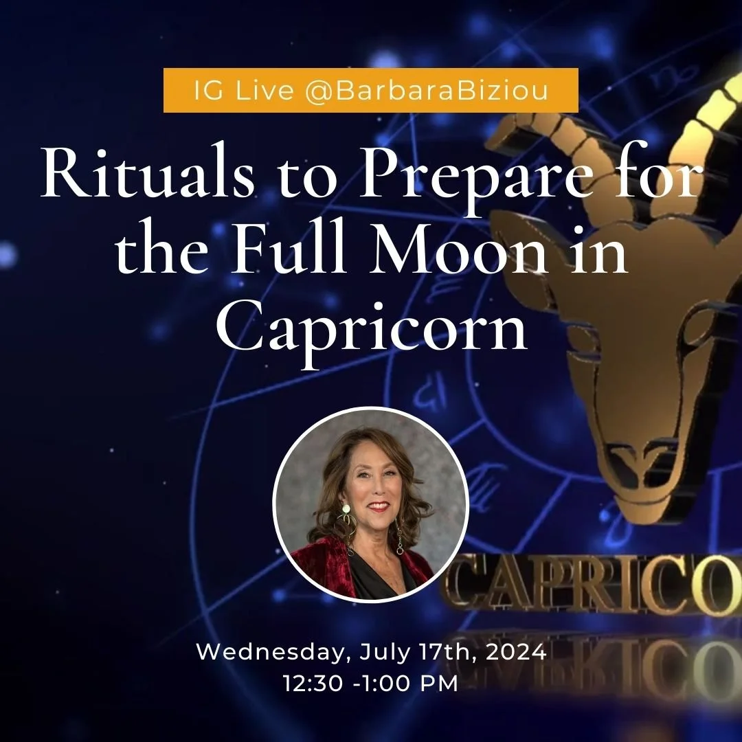 IG LIVE with Barbara: Rituals to Prepare for the Full Moon in Capricorn ...