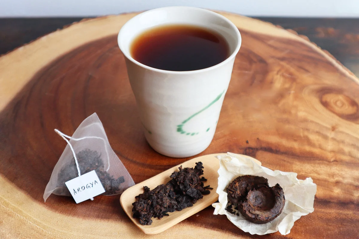 Dark Pu'er Osmanthus | Loose Leaf Tea | Organic Shu Pu-erh | Arogya Holistic Healing