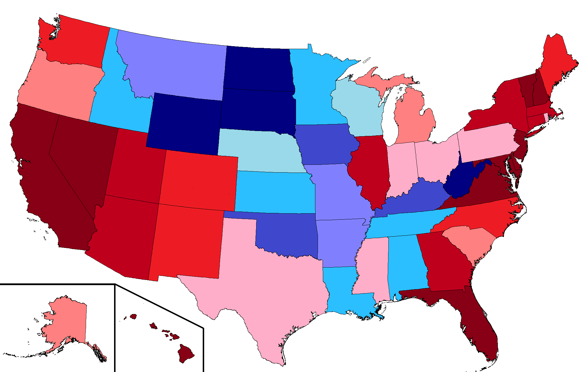 1988 Presidential Election Map