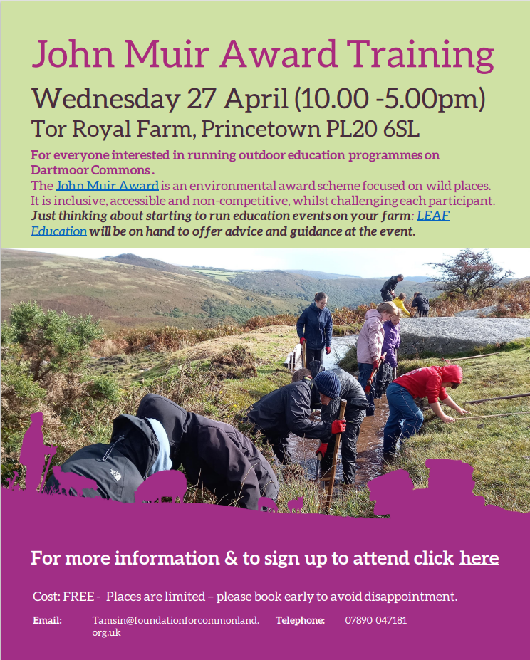 John Muir Award Training- Dartmoor — Foundation for Common Land