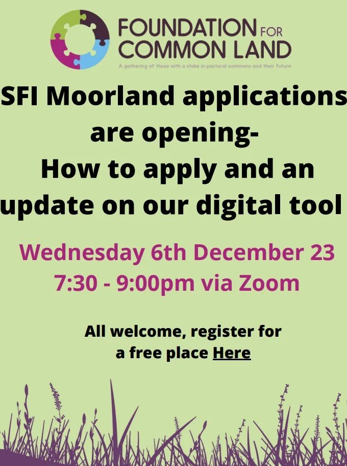 New Webinar; SFI Moorland Applications are opening- How to apply and an ...