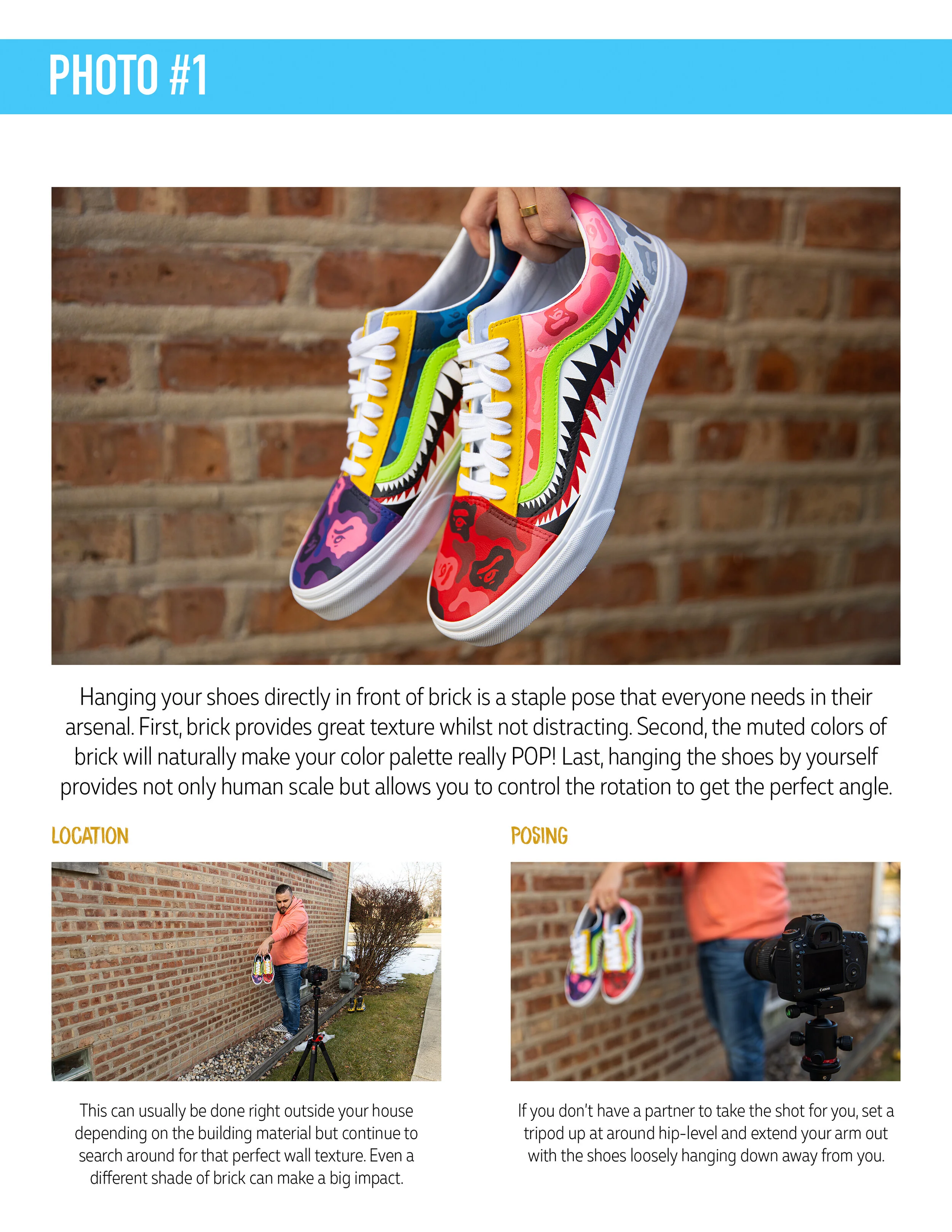 A Sneaker Customizer's Guide to Sneaker Photography — Dejesus Custom ...