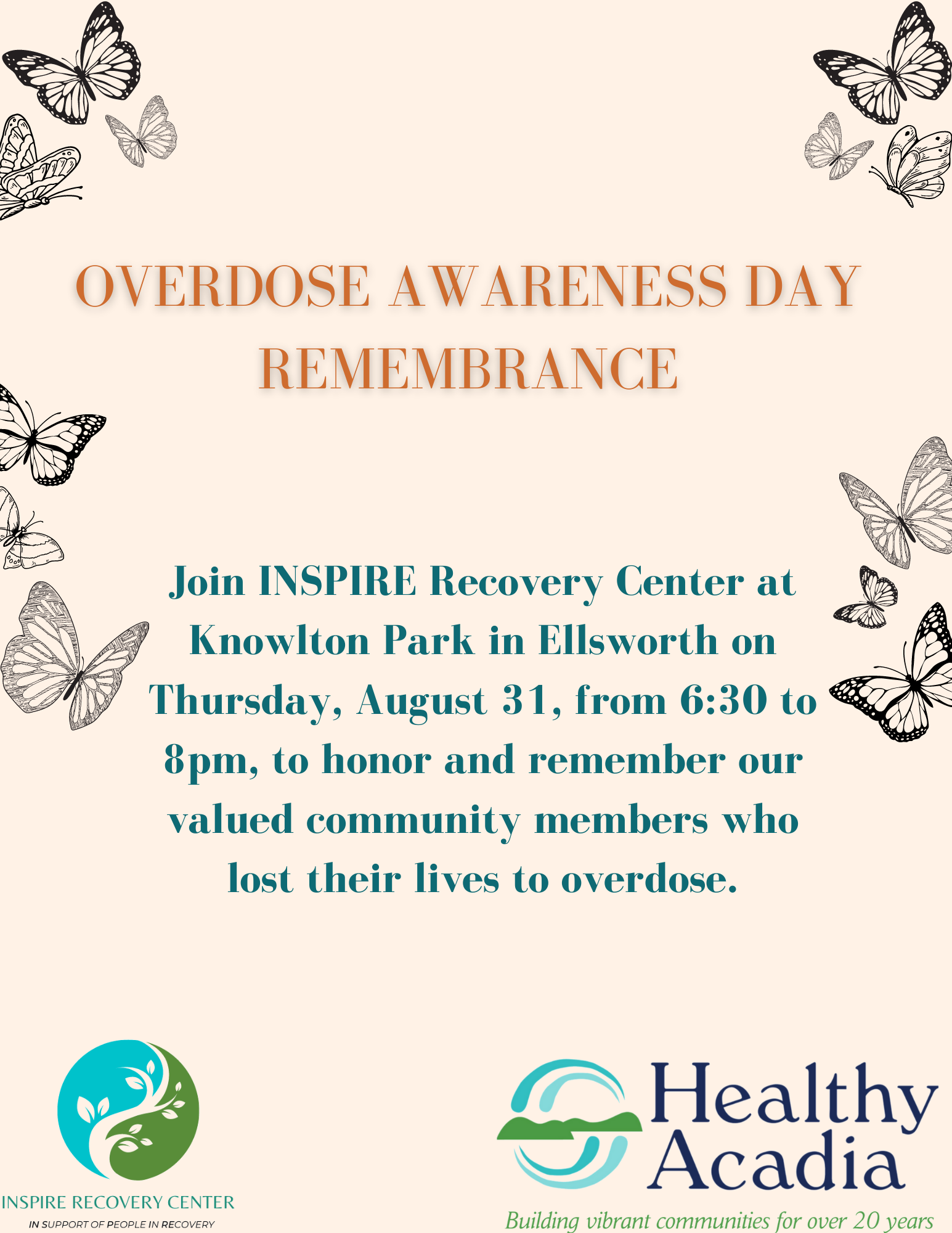 Overdose Awareness Day Events — Healthy Acadia