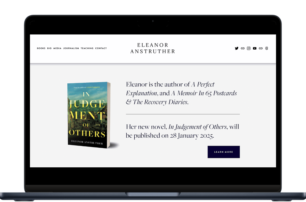 Author website design — charlotte duckworth studio