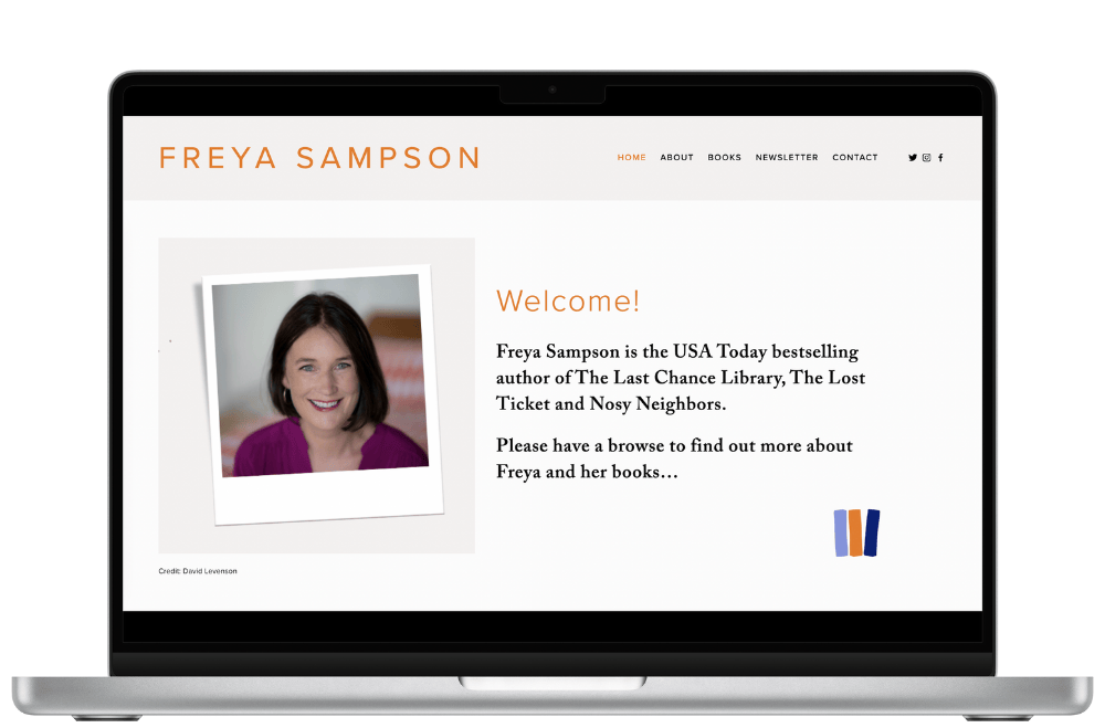 Author website design — charlotte duckworth studio