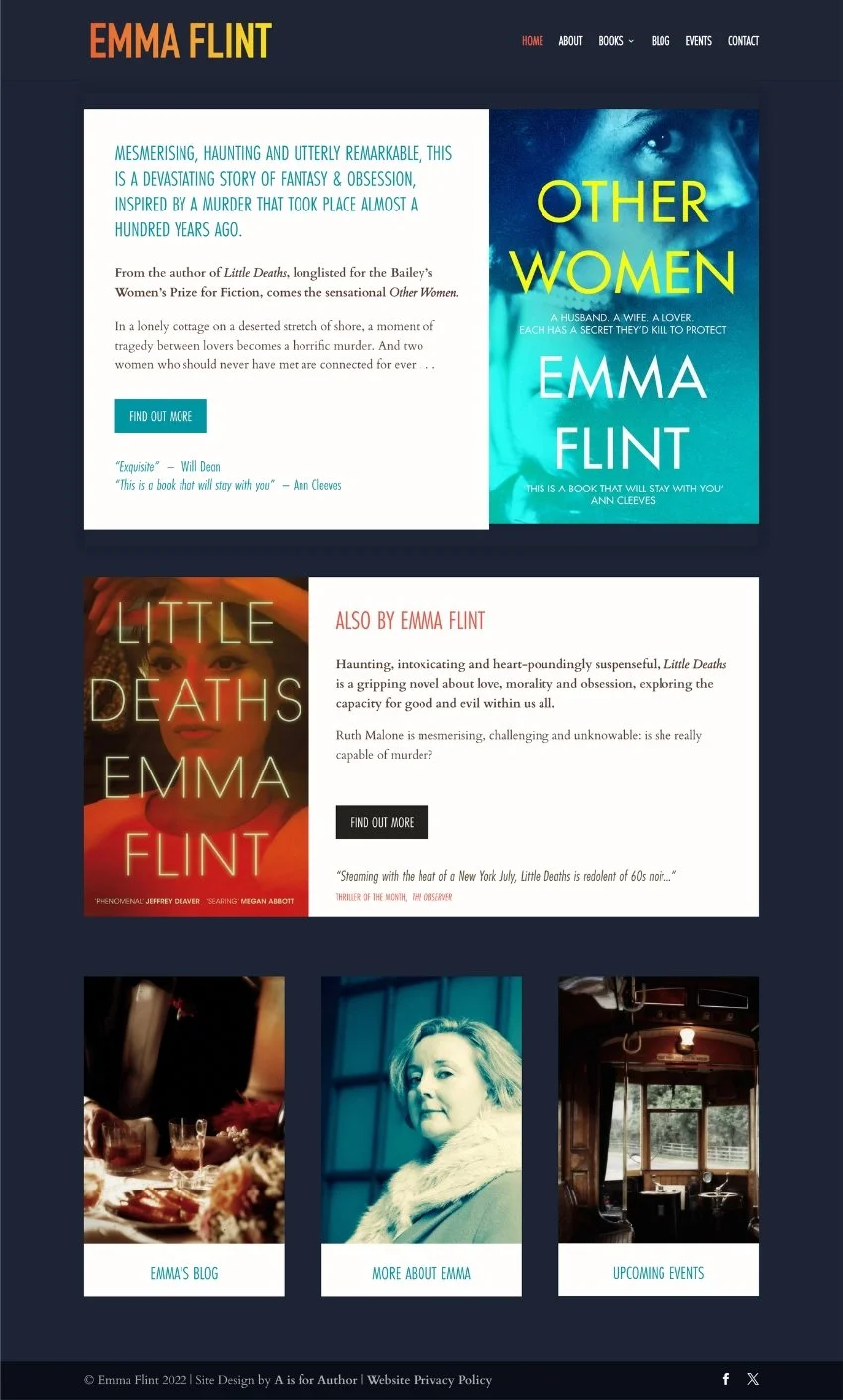 22 author website examples to inspire you — charlotte duckworth studio