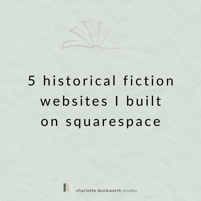 5 historical fiction websites I built on Squarespace — charlotte ...