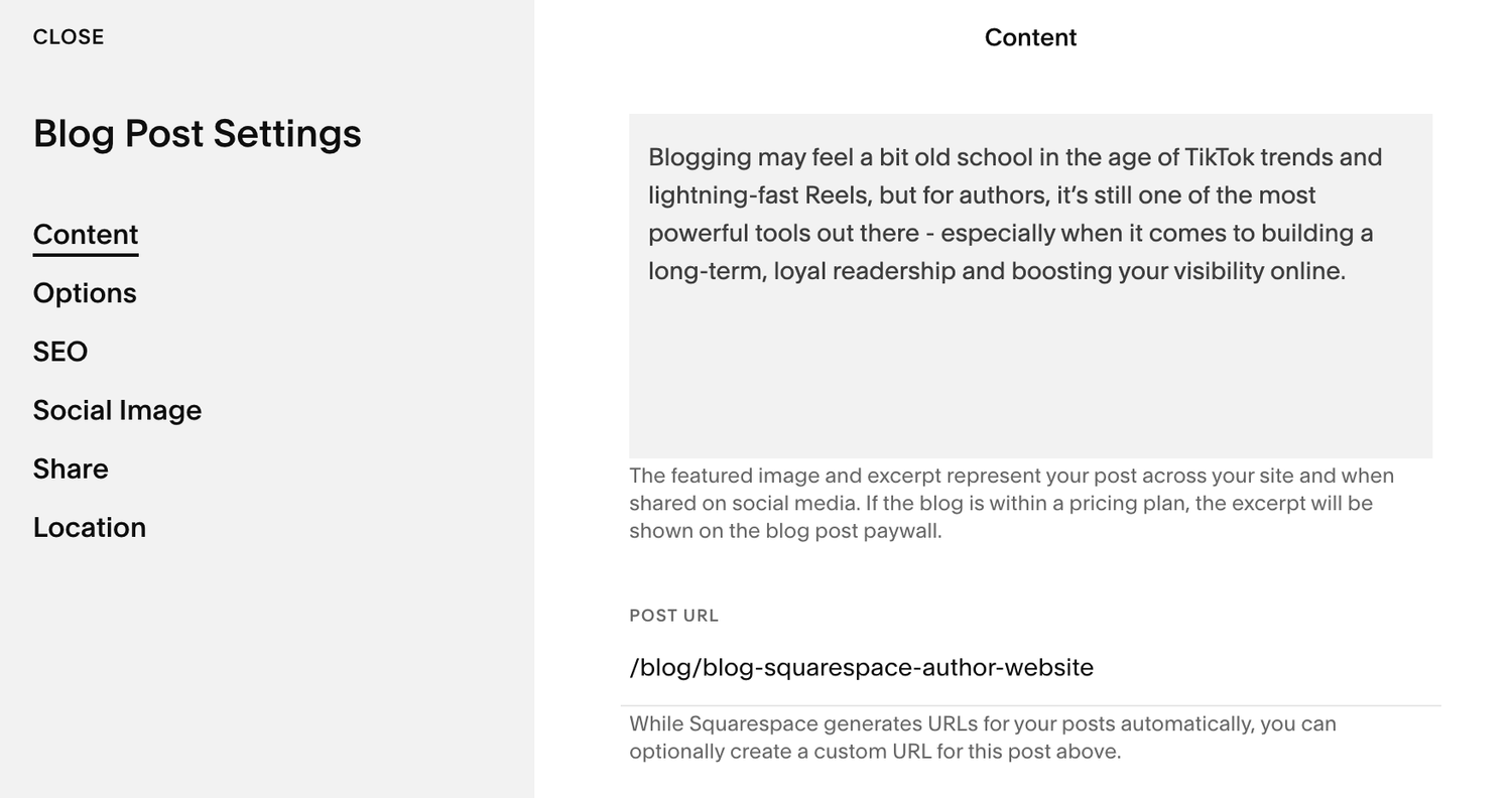 Squarespace tips for authors: how to write SEO-friendly blog posts ...