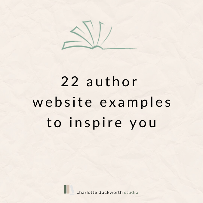 22 author website examples to inspire you — charlotte duckworth studio