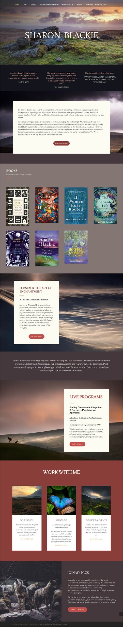 22 author website examples to inspire you — charlotte duckworth studio