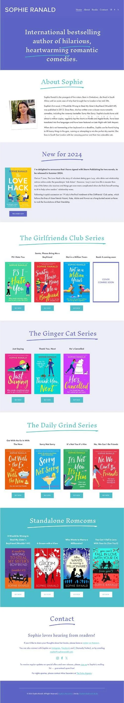 How to organise books on your author website — charlotte duckworth studio