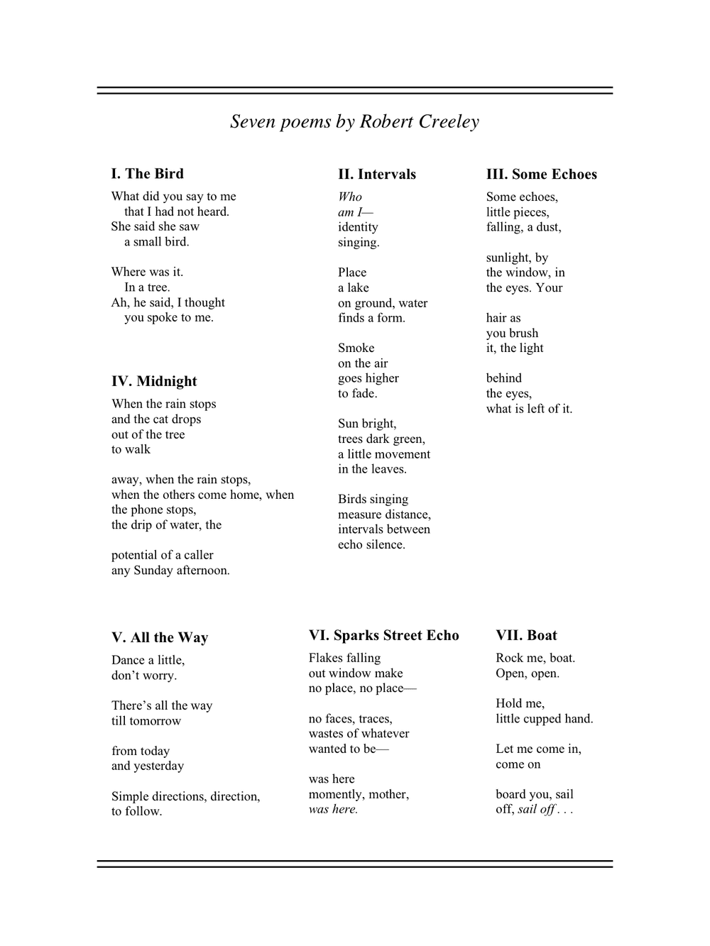 Identity Singing — STEVE ROUSE, COMPOSER