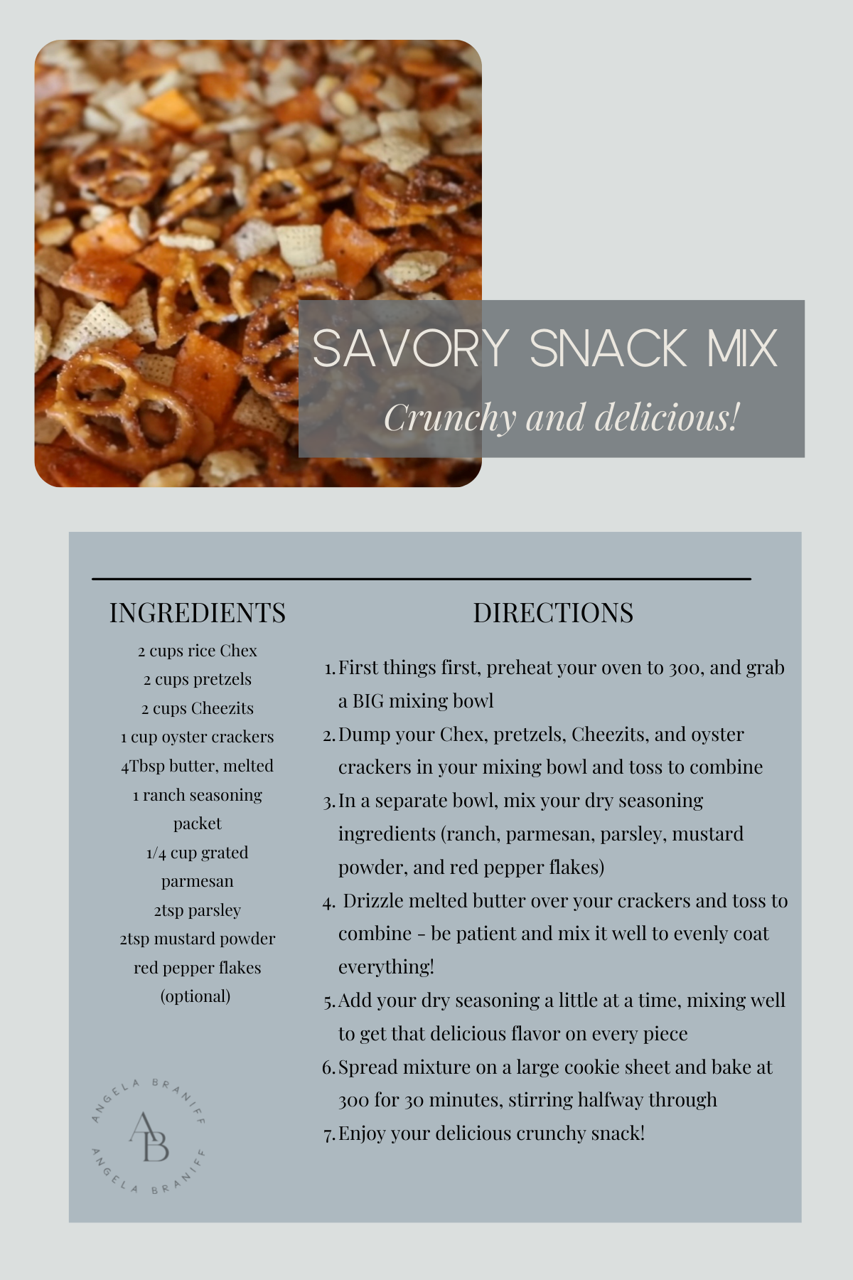 Savory Snack Mix - TGN Family Favorite Recipe — This Gathered Nest
