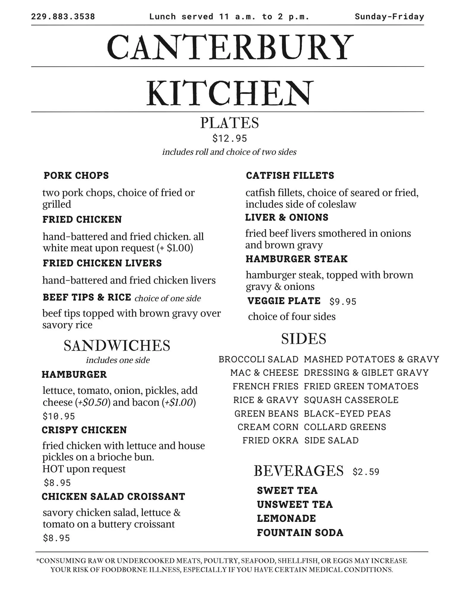 Diner — The Canterbury Kitchen