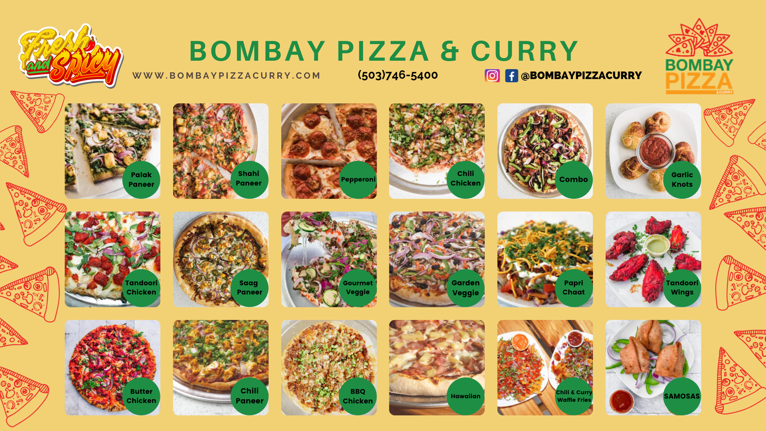 Menu — Bombay Pizza & Curry