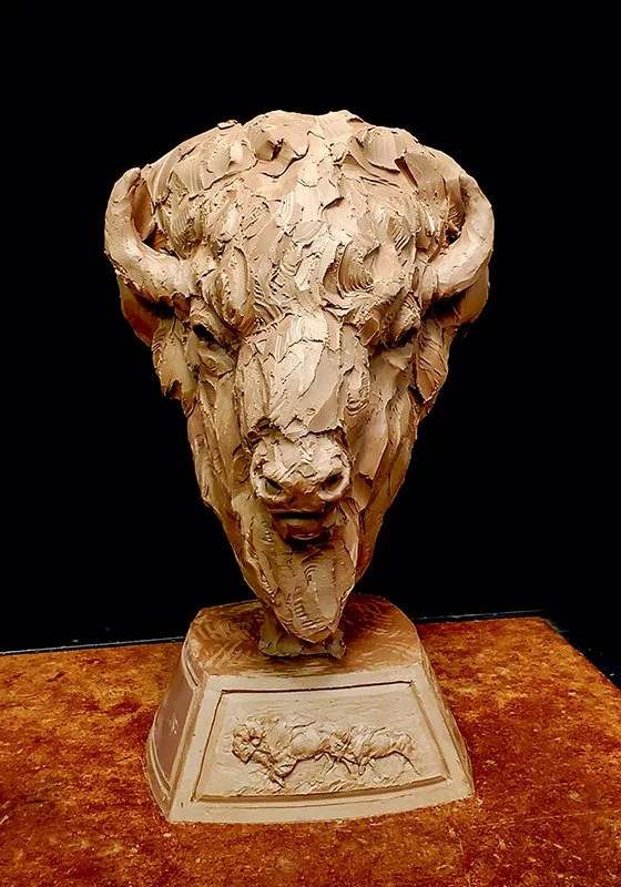 Standing Strong (Pre-Cast - Bison) — Rowe Fine Art Gallery