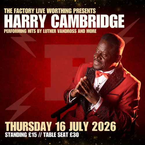 Harry Cambridge as Luther Vandross — The Factory Live