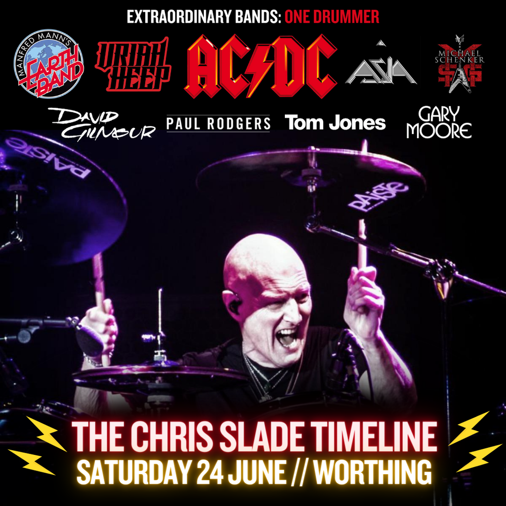 THE CHRIS SLADE TIMELINE: ACDC / URIAH HEEP + MORE — The Factory Live
