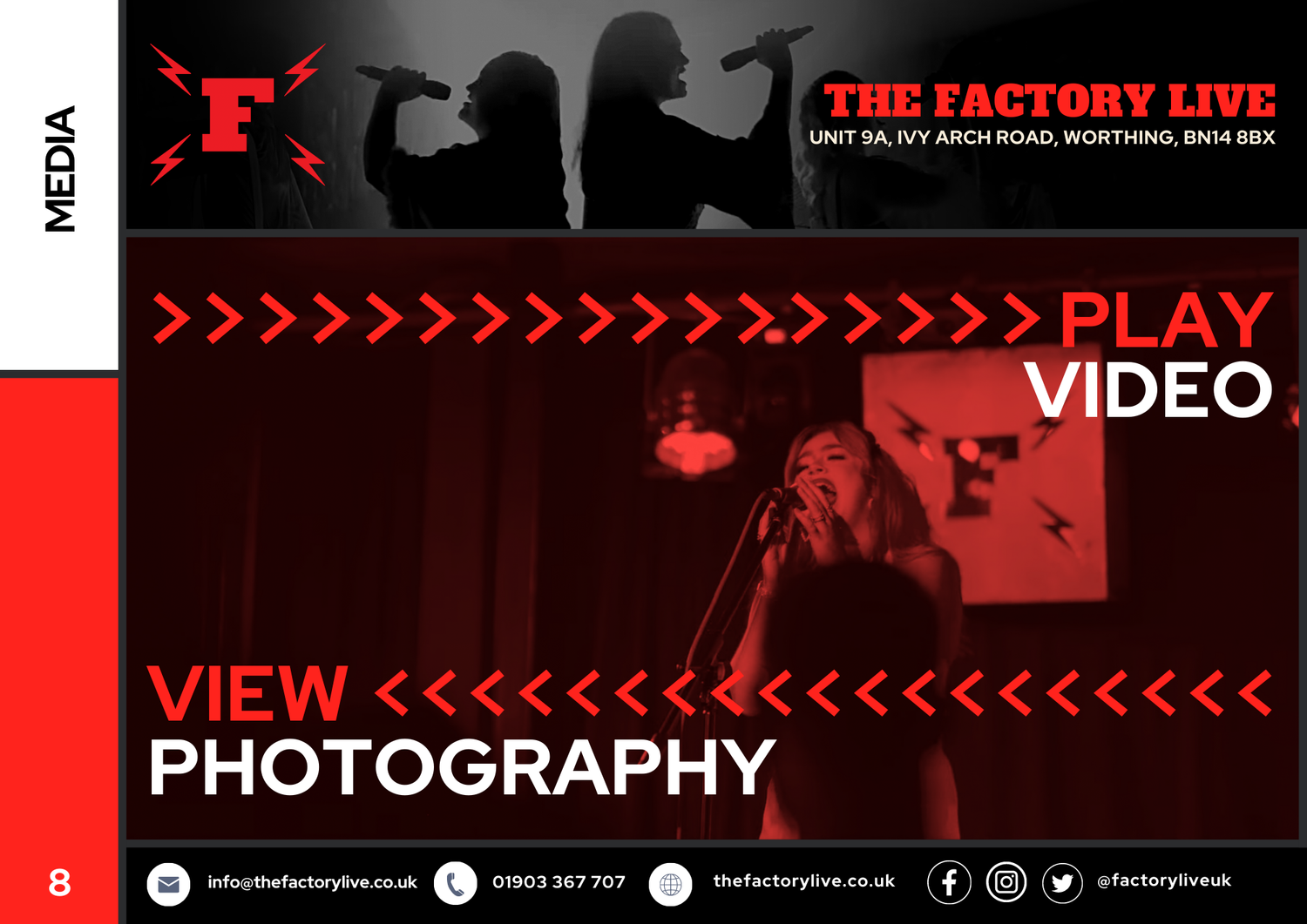 MEDIA PACK — The Factory Live