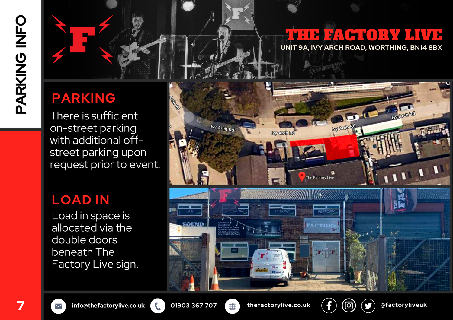 MEDIA PACK — The Factory Live