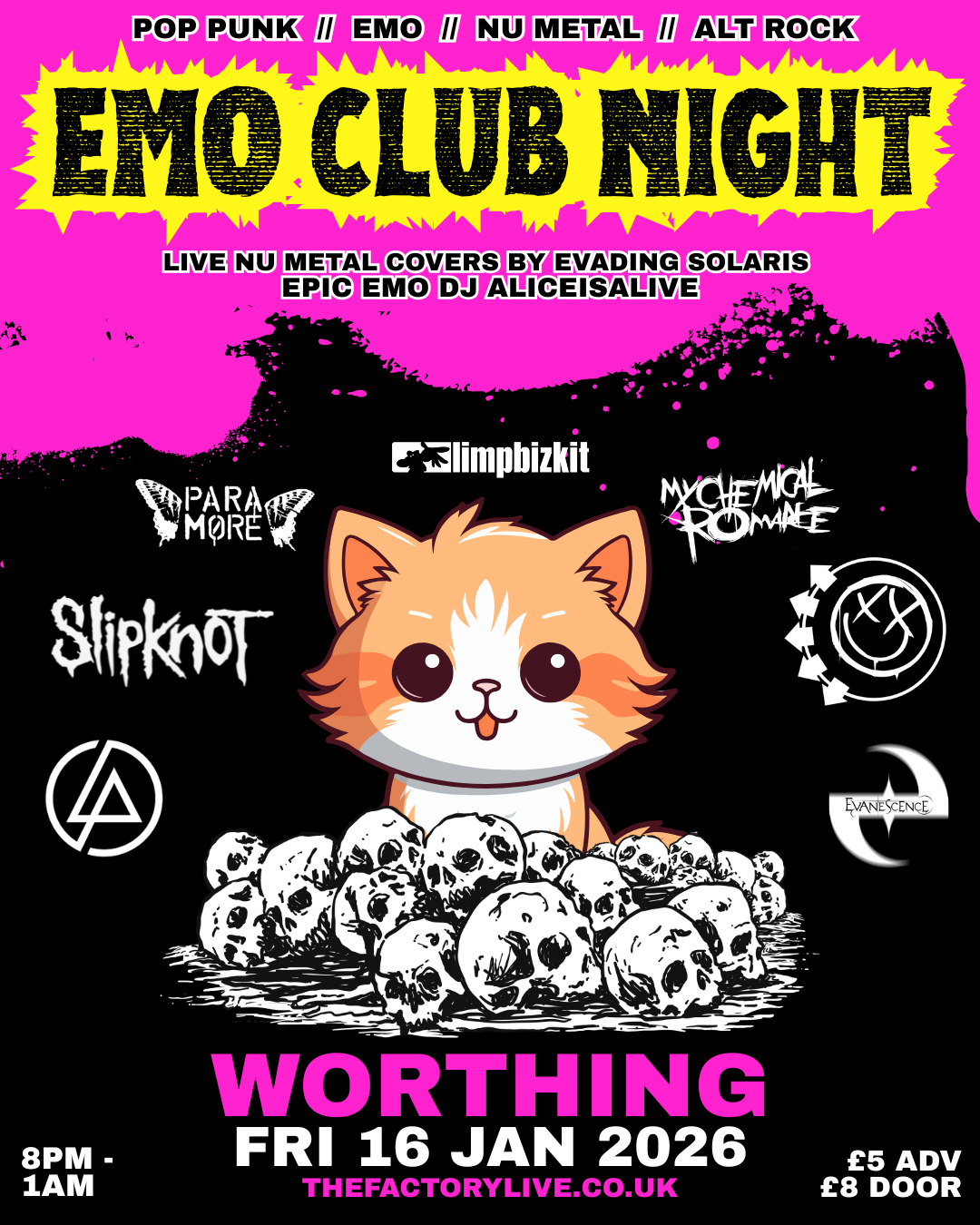 EMO CLUB NIGHT (18+) — The Factory Live